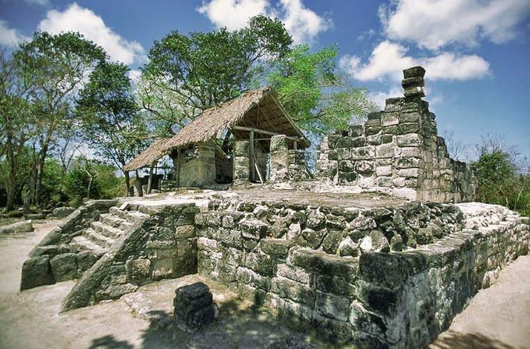 Mayan Ruins At San Gervasio Cancun