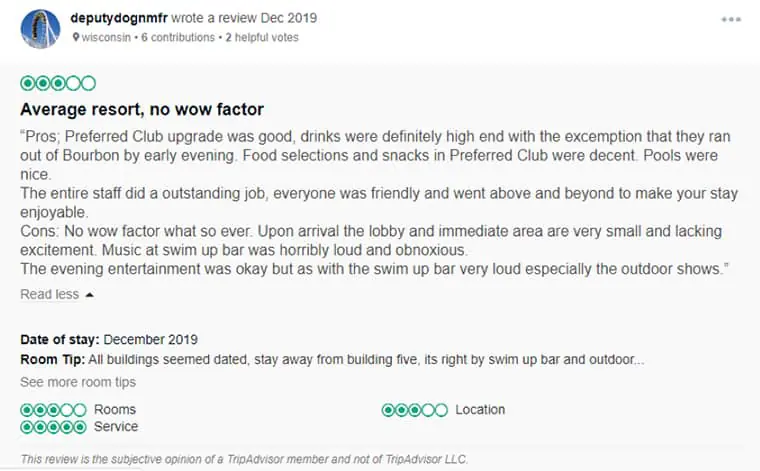 Dreams Palm Beach Customer Review