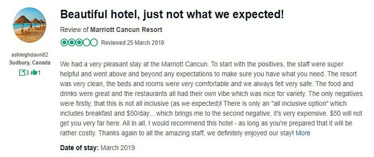 Casamagna Marriott Cancún revisión 3