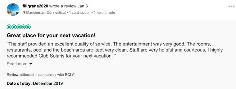 Royal Solaris Customer Review 3