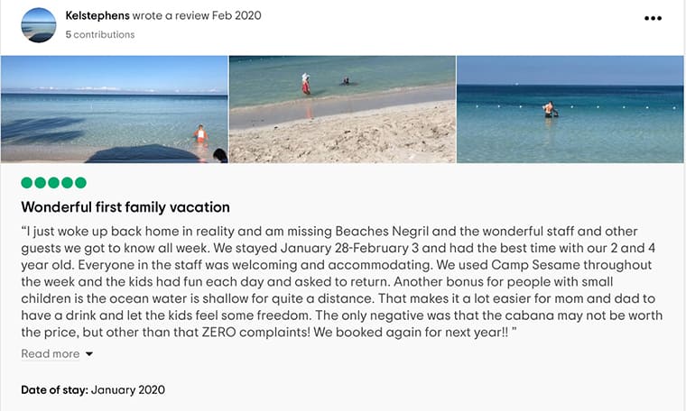 Beaches Negril Customer Review 3