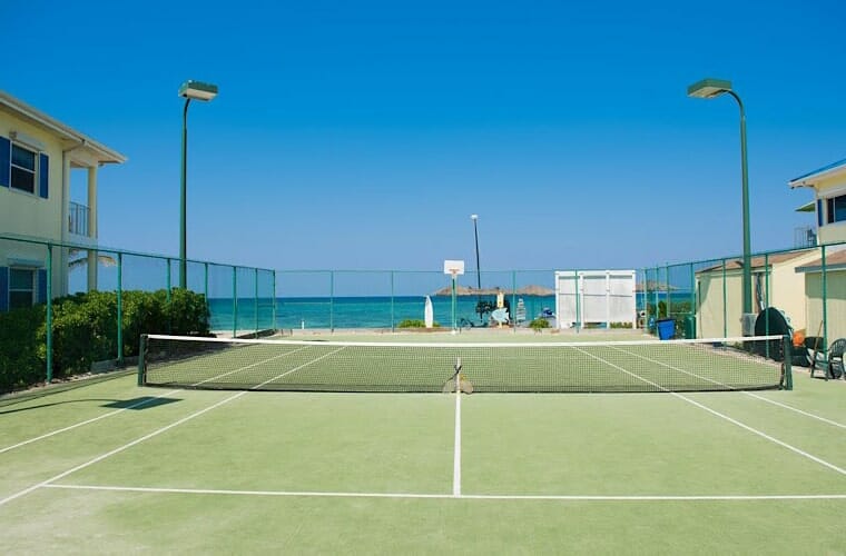 Tennis Court At Wyndham Reef Resort Grand Cayman