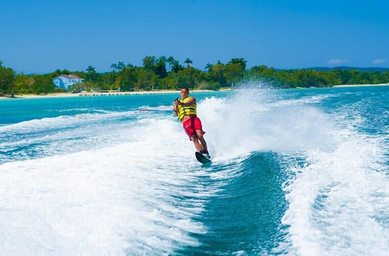 Water Skiing At Beaches Negril