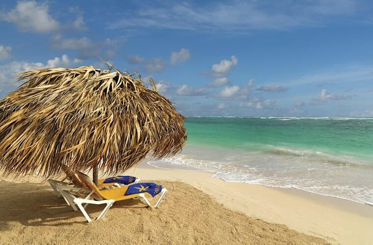 Beach With Palapas At Iberostar Dominicana Punta Cana