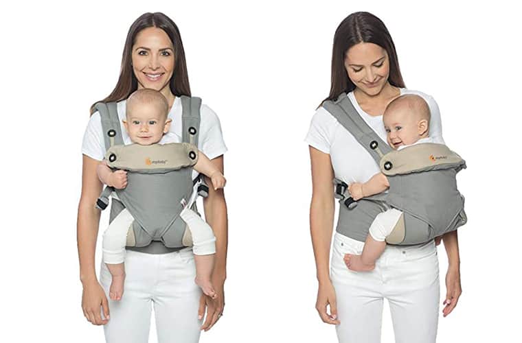 ,Maximum load 20kg,Front Facing Baby Carrier,Suitable for summer SONARIN 4 in 1 Breathable Baby Carrier,3D Breathable mesh,Sunscreen Hood,Ergonomic,for Newborn to Toddler 3-48 months Blue 