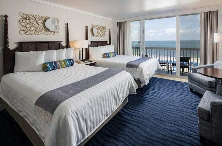 Gulf Front Hotel Room Balcony At Tradewinds Grand Island Resort