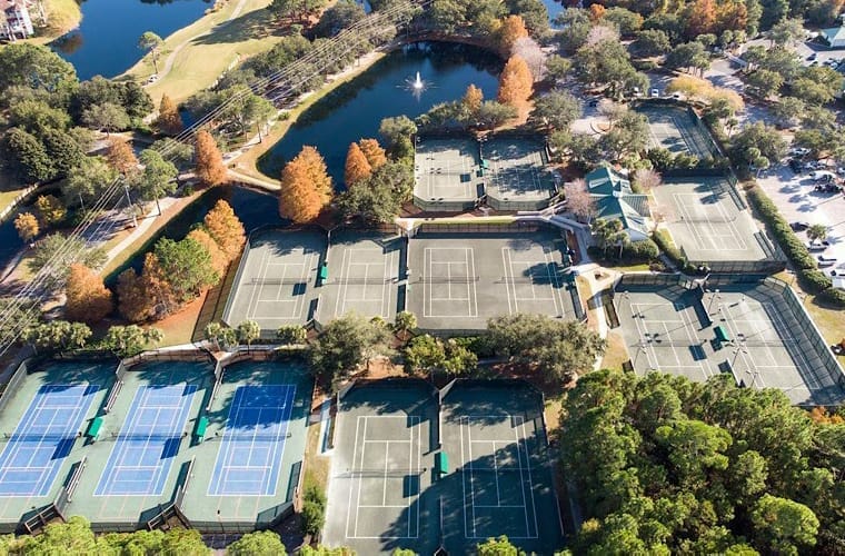 Quadras de tênis no Sandestin Golf And Beach Resort
