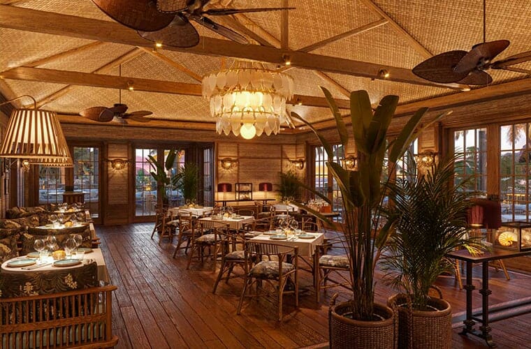The Dining Room At Little Palm Island Resort
