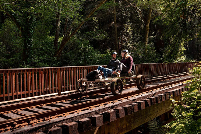 Yolo Countryside Guided Rail Bike Tour