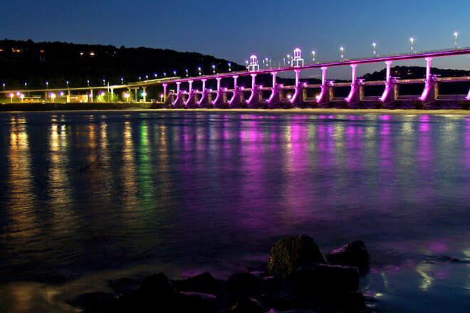 Big Dam Bridge — Arkansas River
