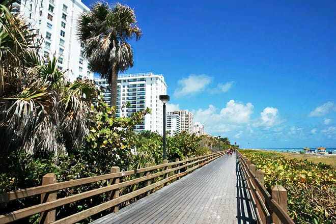 Miami Beach Boardwalk — Collins Avenue