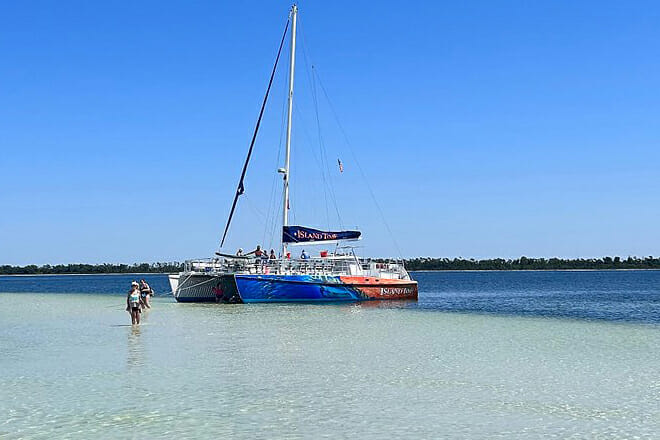 Shell Island Snorkel and Dolphin Catamaran Cruise