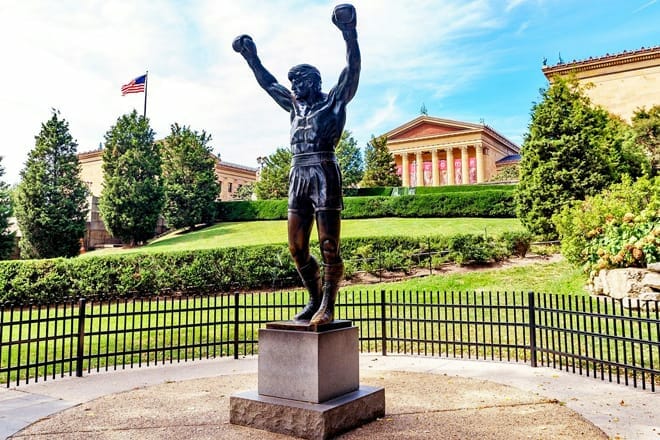 The Rocky Statue and The Rocky Steps