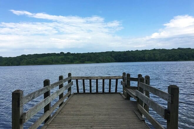 Watkins Woolen Mill State Park Beach — Missouri