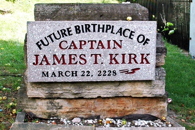 Captain James T. Kirk Future Birthplace — Riverside