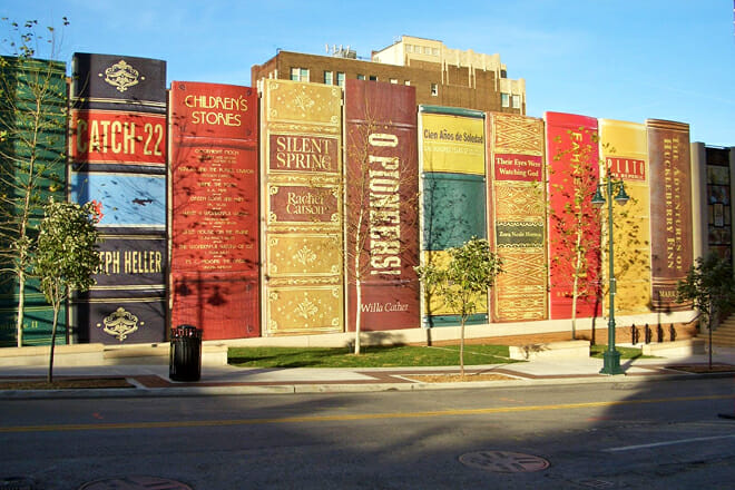 Kansas City Library’s Giant Bookshelf