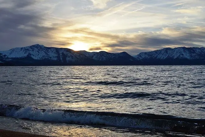 lakeside beach