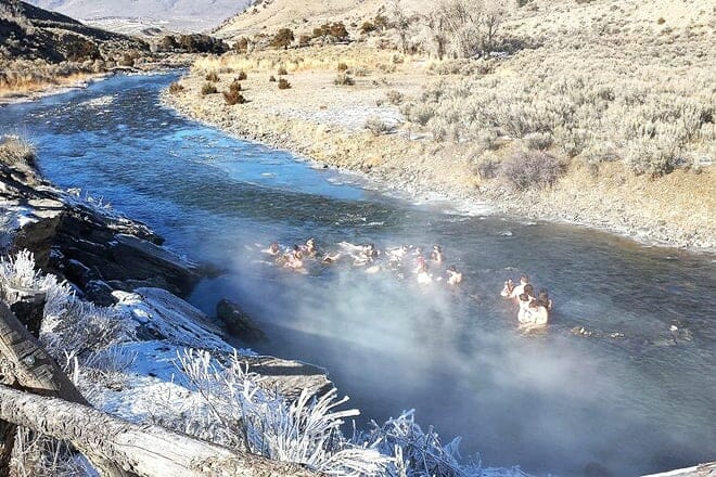 boiling river of yellowstone