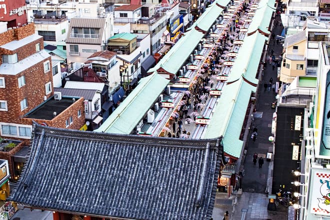 nakamise shopping street — taito city