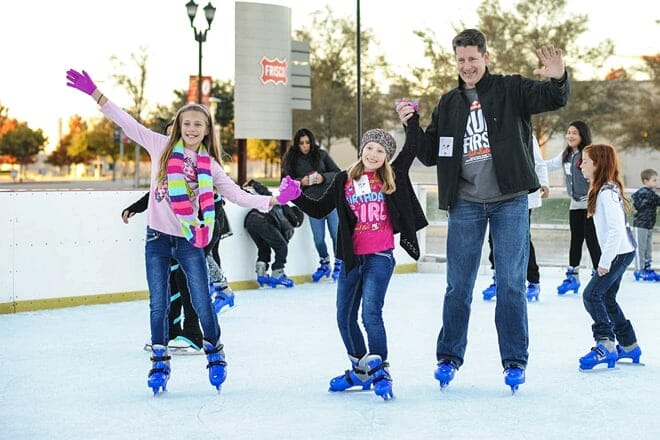 skate the square outdoor ice rink