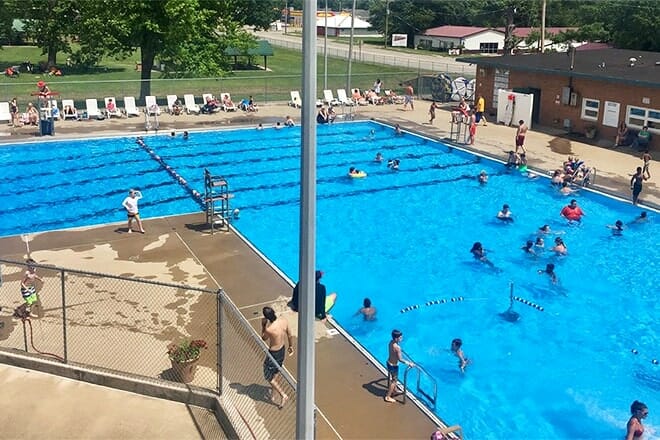 piscina en el distrito de marion park