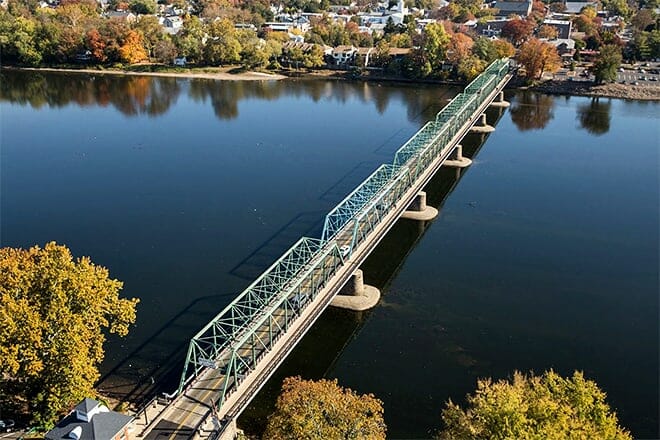 new hope-lambertville toll supported bridge