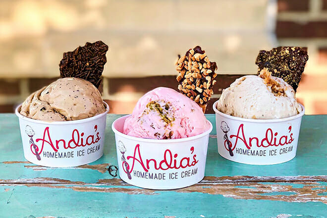 andia’s homemade ice cream