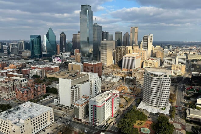 Reunion Tower — Stemmons Corridor