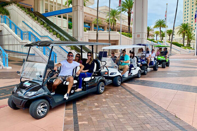 Guided City Tour in Deluxe Street Golf Cart