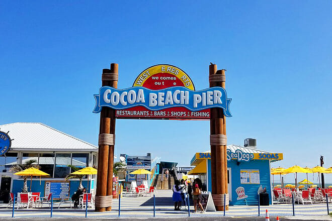 The Cocoa Beach Boardwalk & Pier