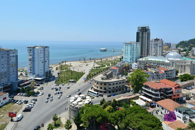 Overview of resort cities in Albania