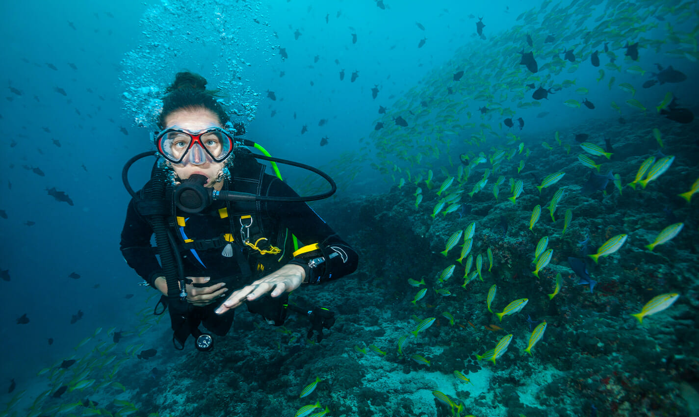 try scuba diving travel photo