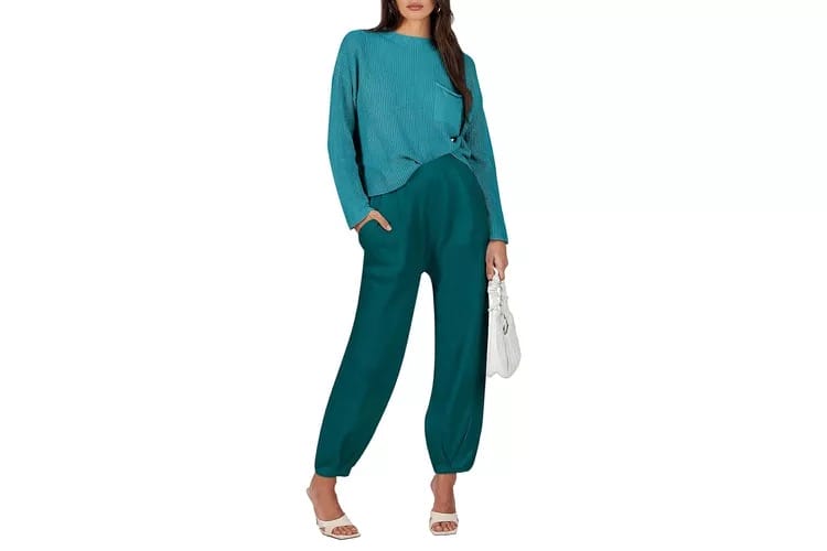 anrabess womens two piece outfits green