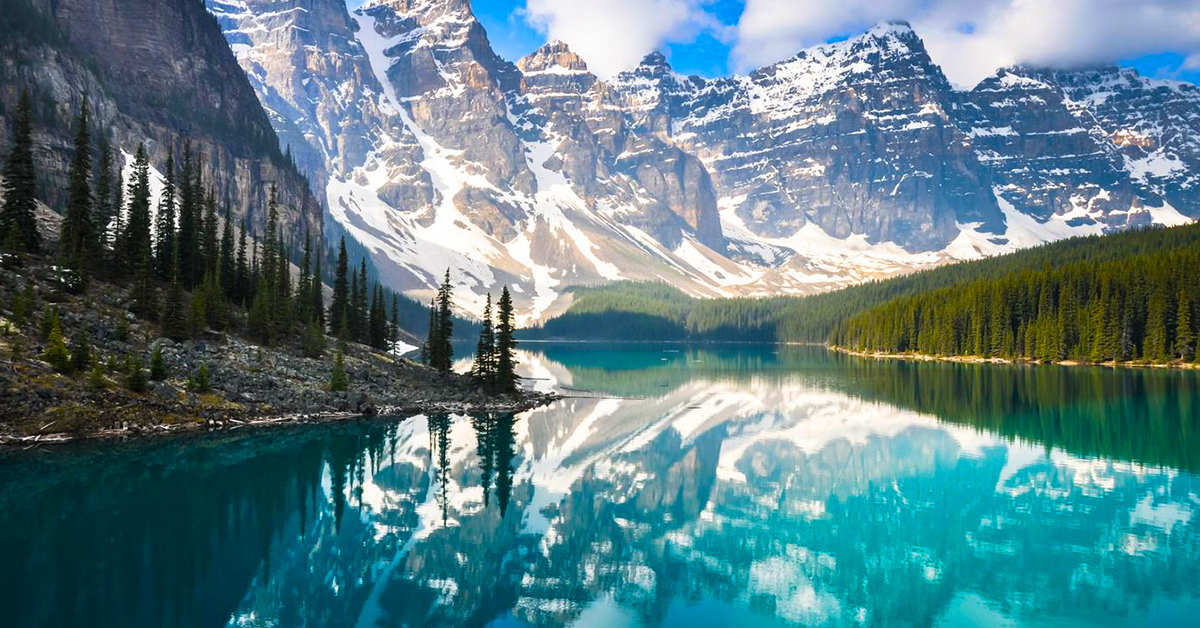A beautiful image of Banff.