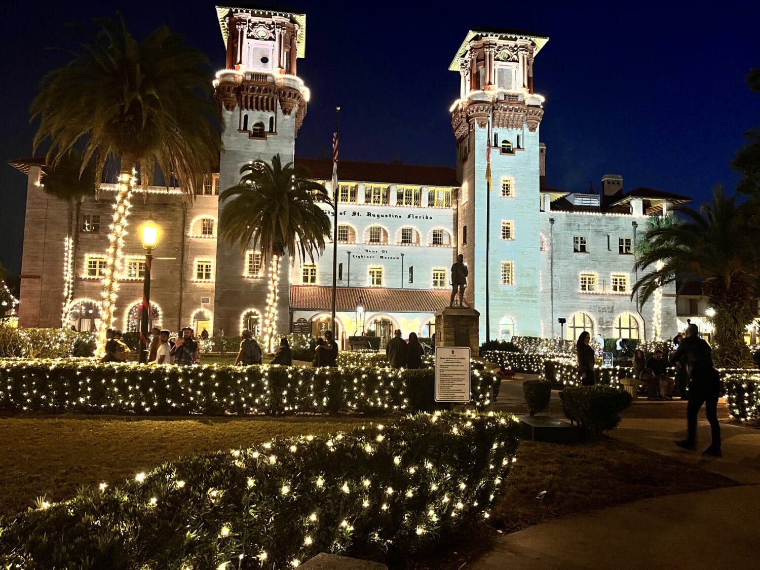 The annual nights of lights in St Augustine.