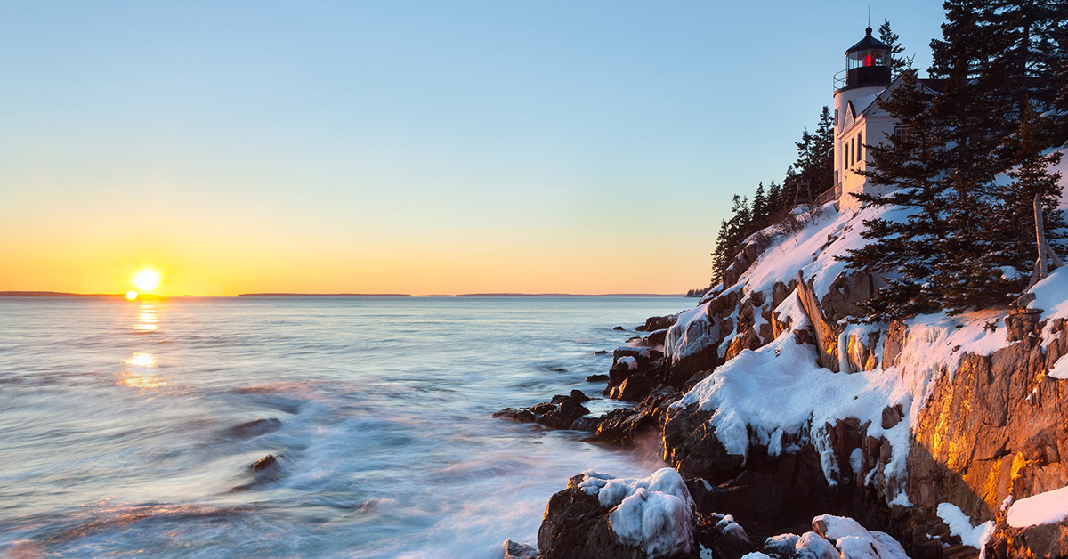A beautiful view of  Acadia National Park.