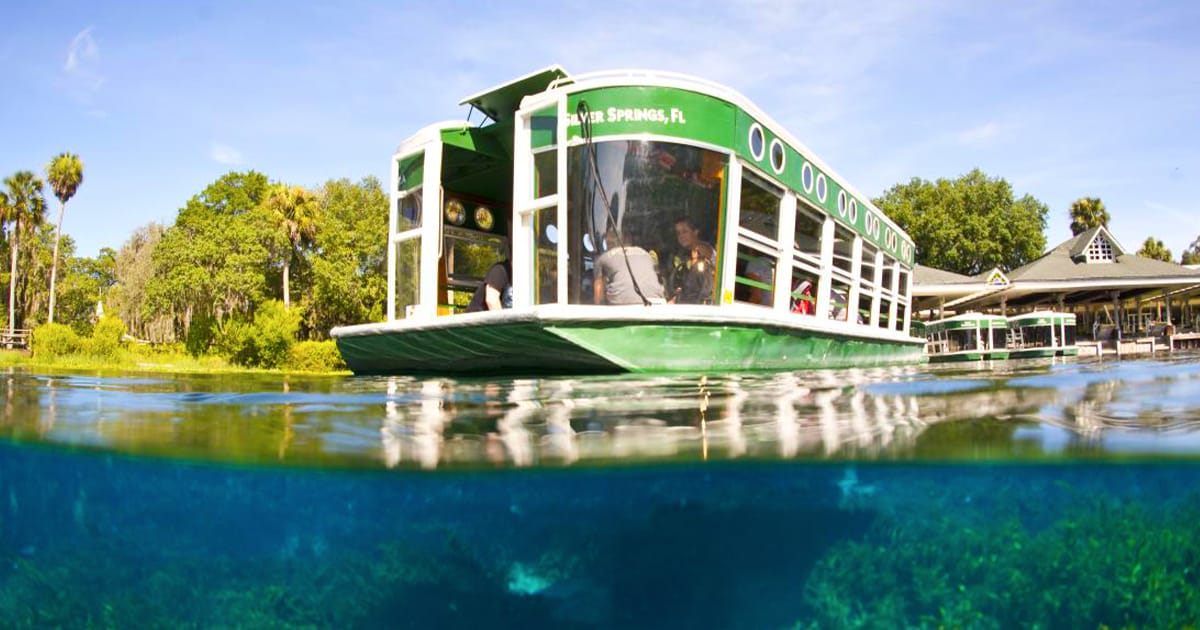 A glass boat tour in Silver Springs State Park