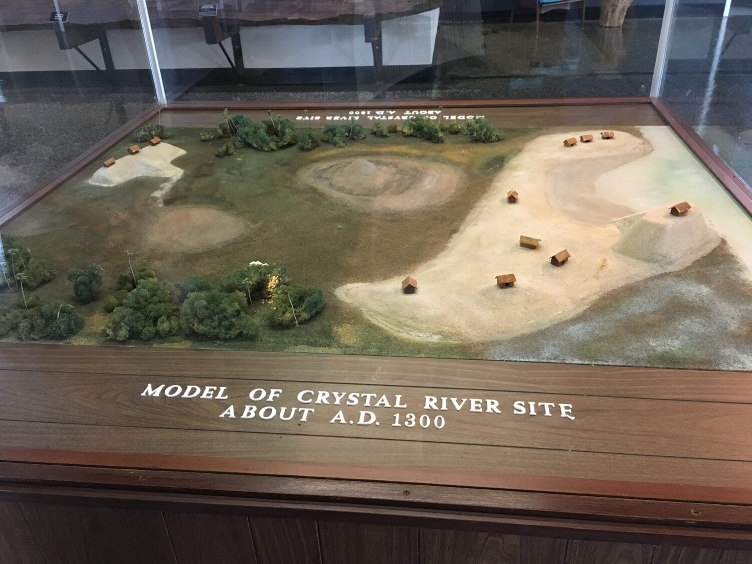 A model of crystal river archaeological site.