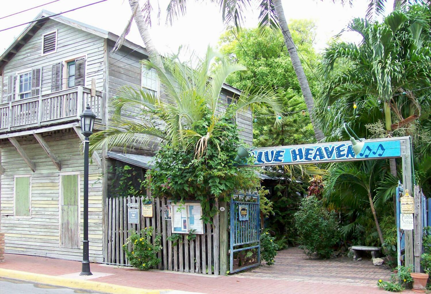 A shot of the Blue Haven restaurant in Key West