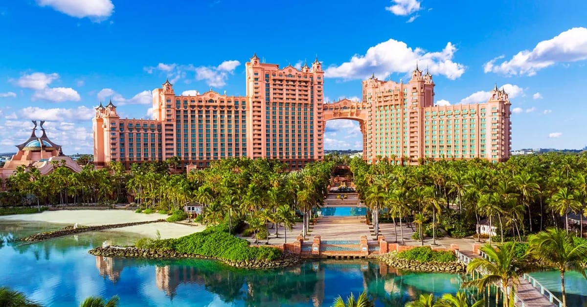 A stunning view of Paradise Island.