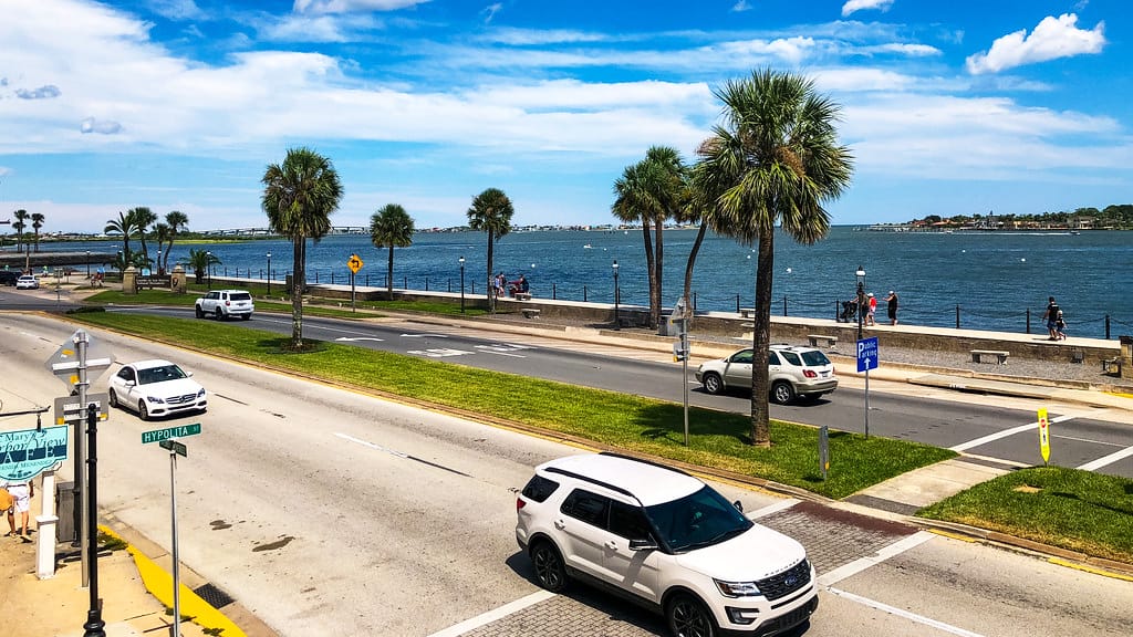 A view of St Augustine A1A Highway