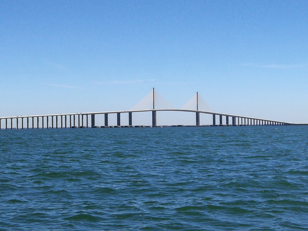 A view of the bridge in Tampa Bay