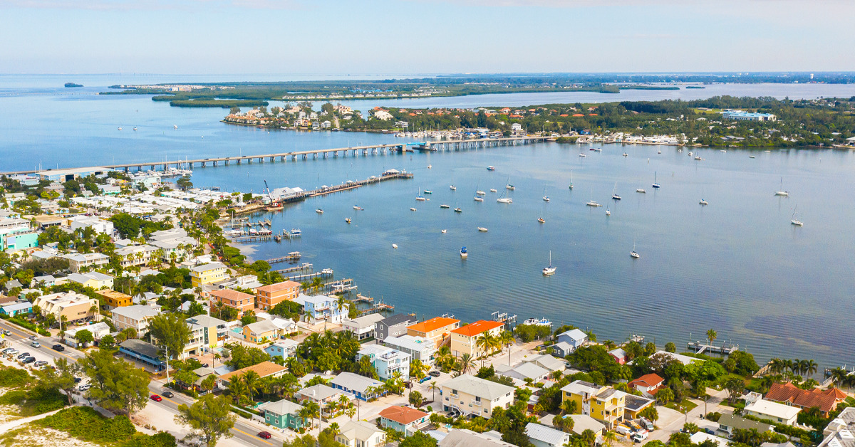An aerial view of Englewood, Florida.