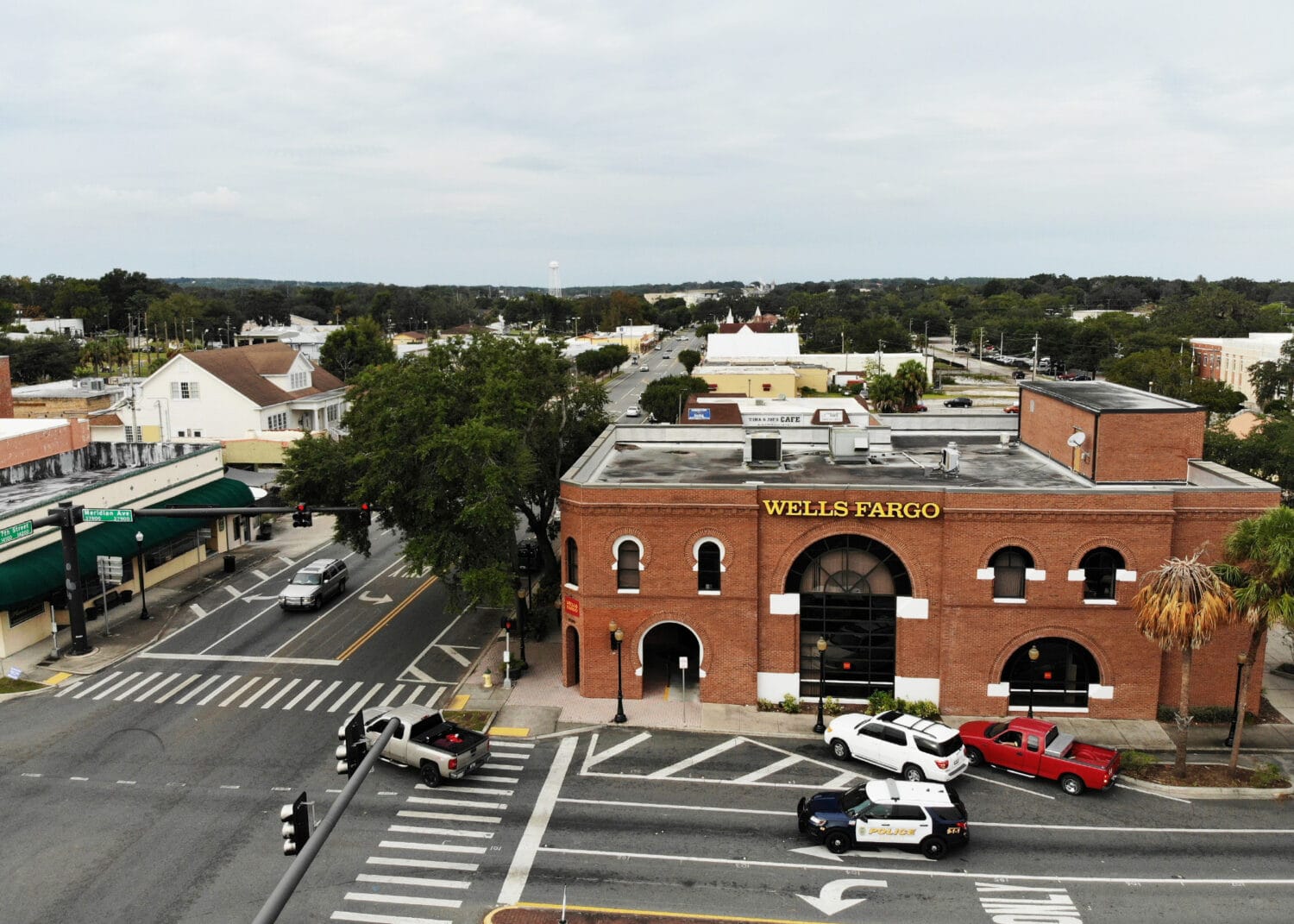 An aerial view of Dade City.