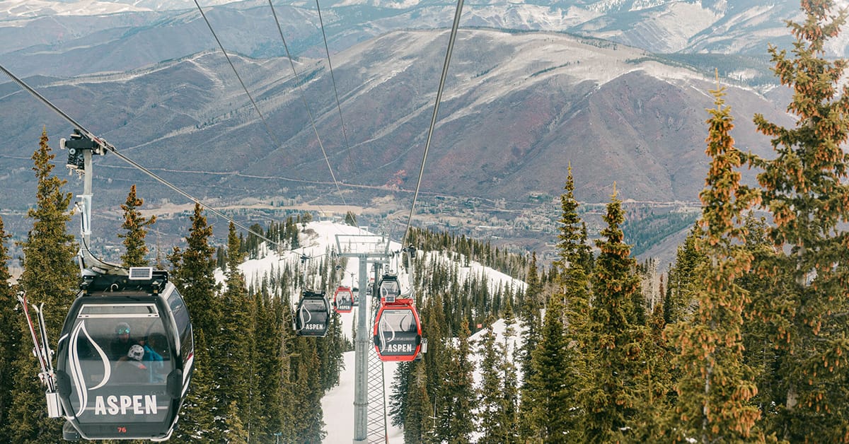 An image of the renowned gondolas in Aspen.