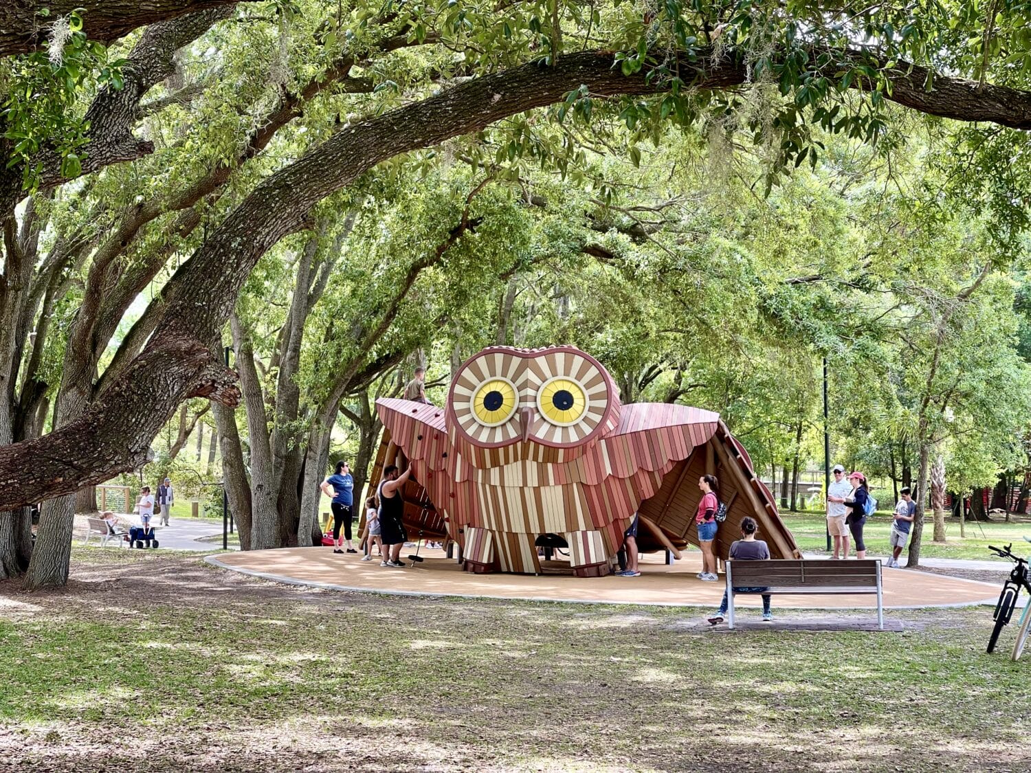 One of the play areas in the park.