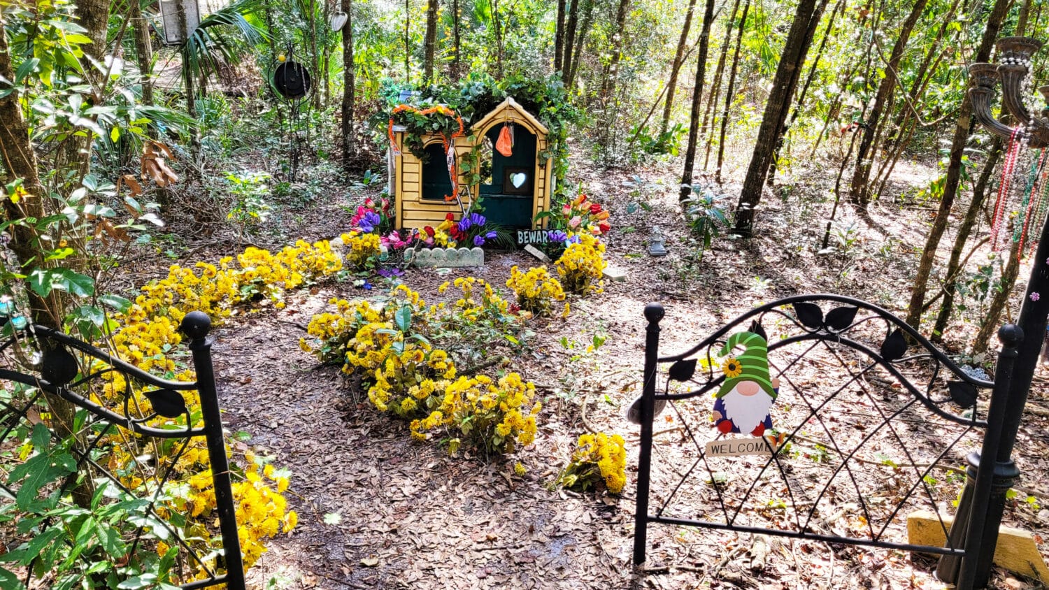One of the various fairy houses
