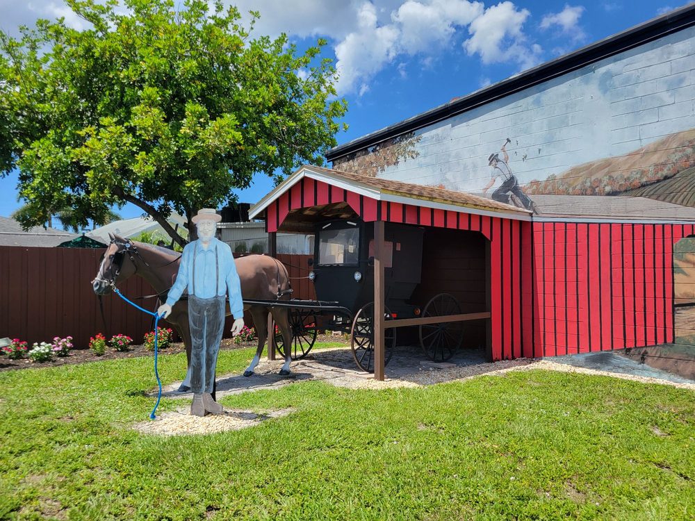 Outside Yoder’s Amish restaurant in Pinecraft, Florida