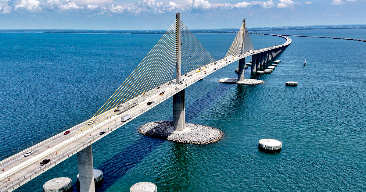 Sunshine Skyway Bridge in Florida