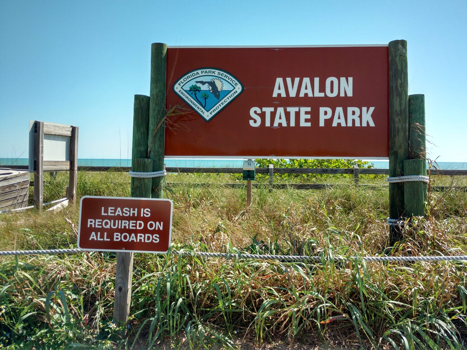 Avalon State Park sign.